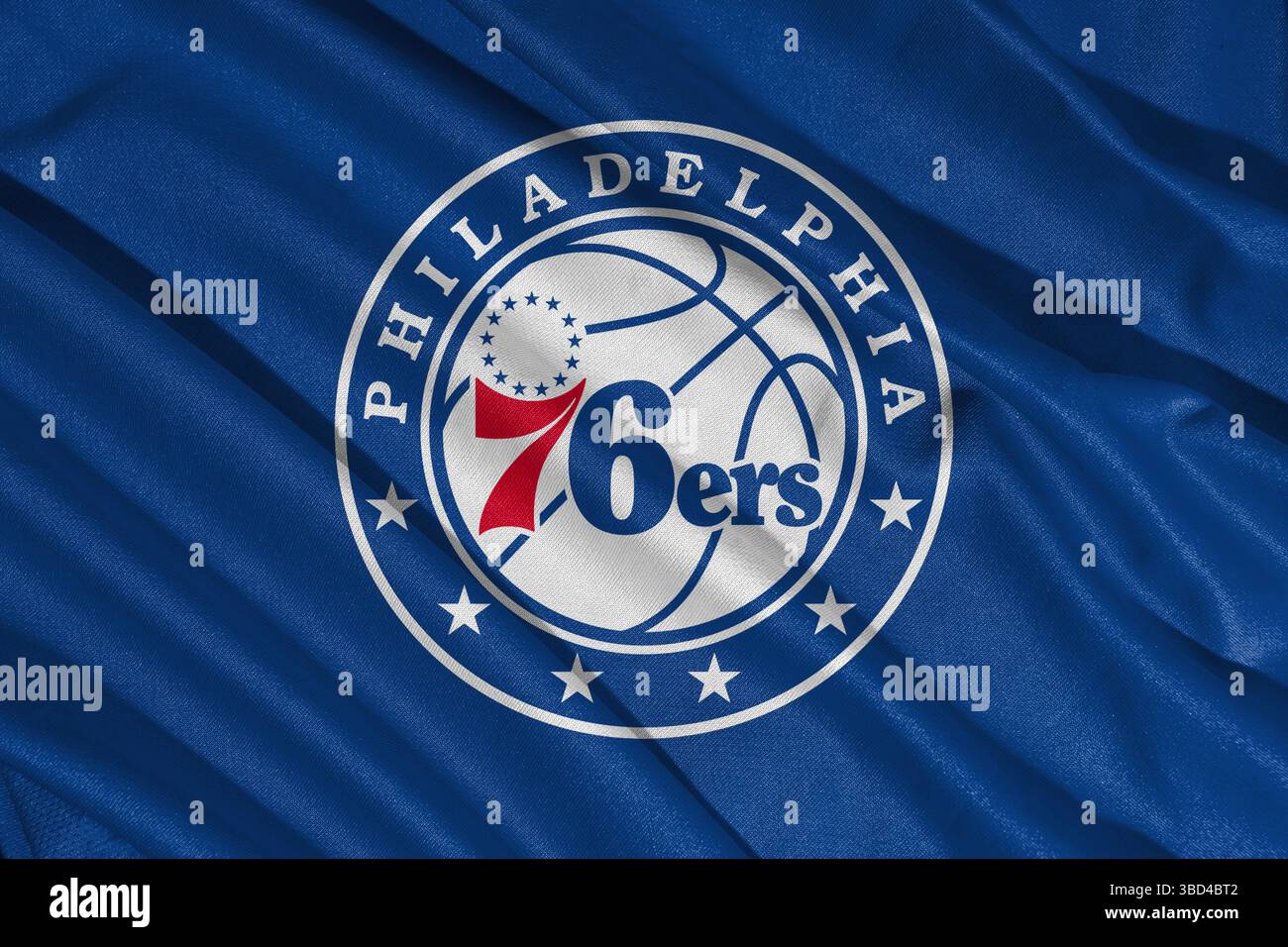 Pringsewu, Lampung; May 23, 2025; Texture of the Philadelphia 76ers ...