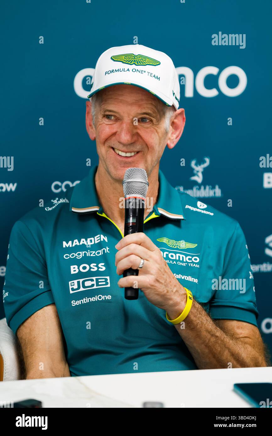Monte-Carlo, Monaco. 22nd May, 2025. Adrian Newey (GBR, Aston Martin ...