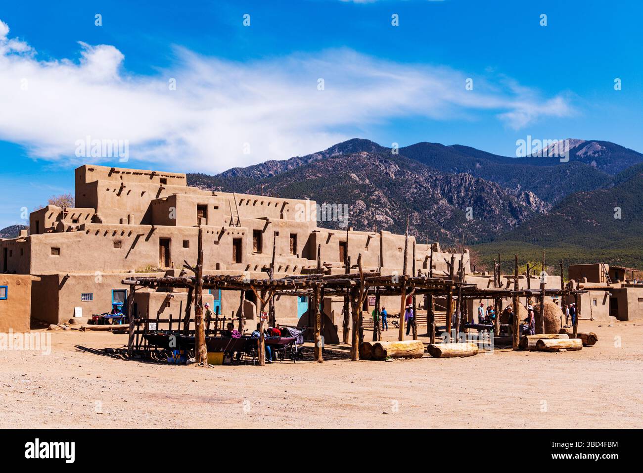 The North House; Hluamma; Taos Pueblo; Tuah Tah; Taos; New Mexico; USA ...
