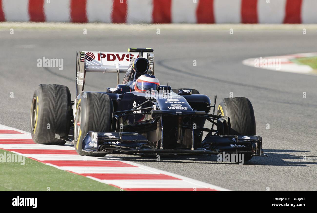 Rubens Barrichello, BRA, in the Williams FW33 race car, Formula 1 ...