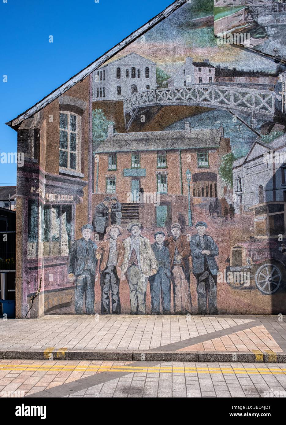 Historic Mural Merthyr Tydfil South Wales UK Stock Photo - Alamy