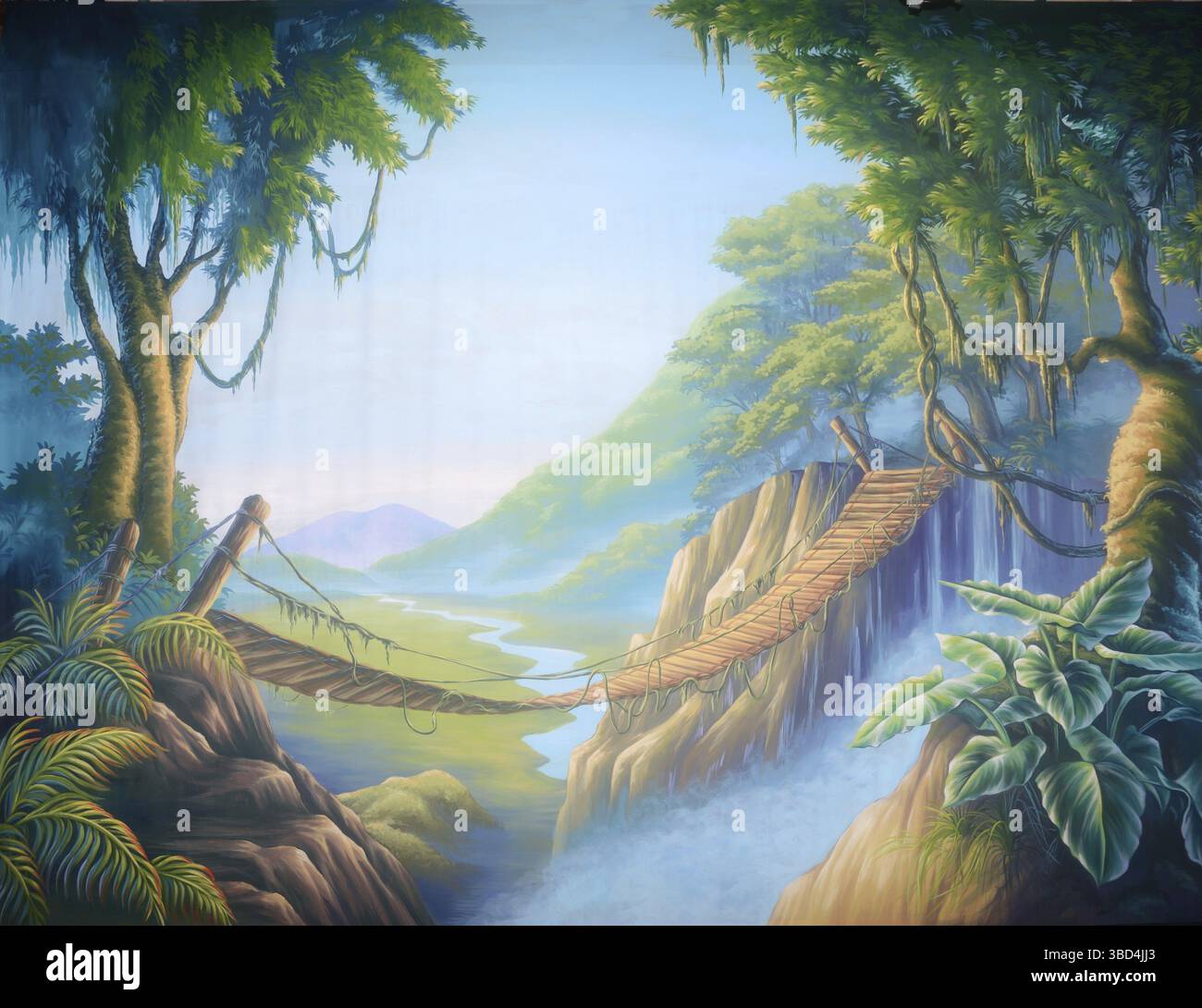 Swing bridge rain forest hi-res stock photography and images - Alamy