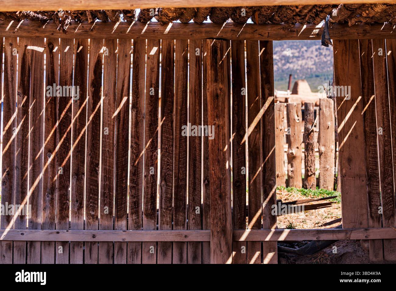 Detail of traditional adobe architecture; Taos Pueblo; Tuah Tah; Taos ...