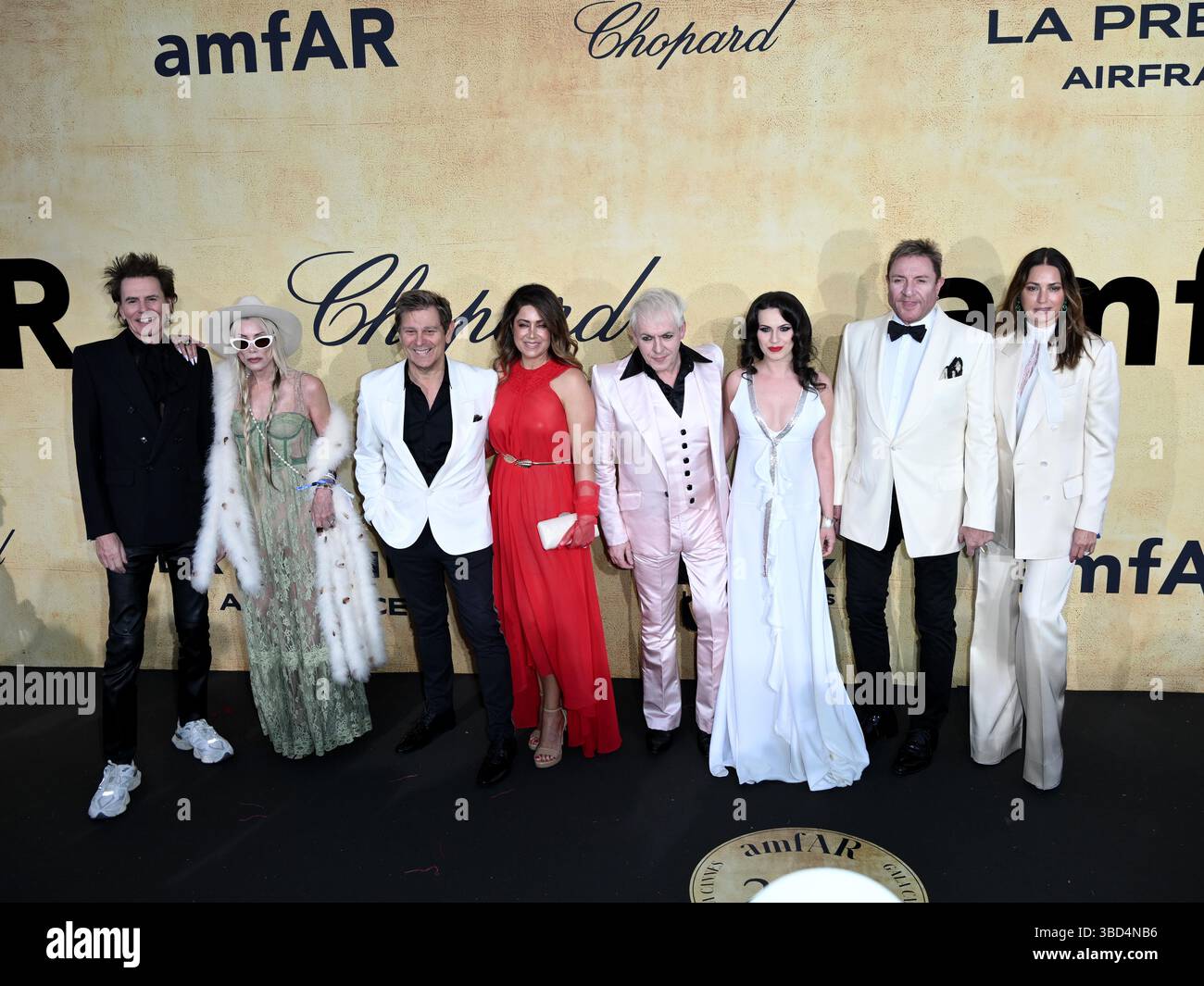 Cap d'Antibes - amfAR Gala Cannes 2025 Pictured: John Taylor, Gela Nash ...