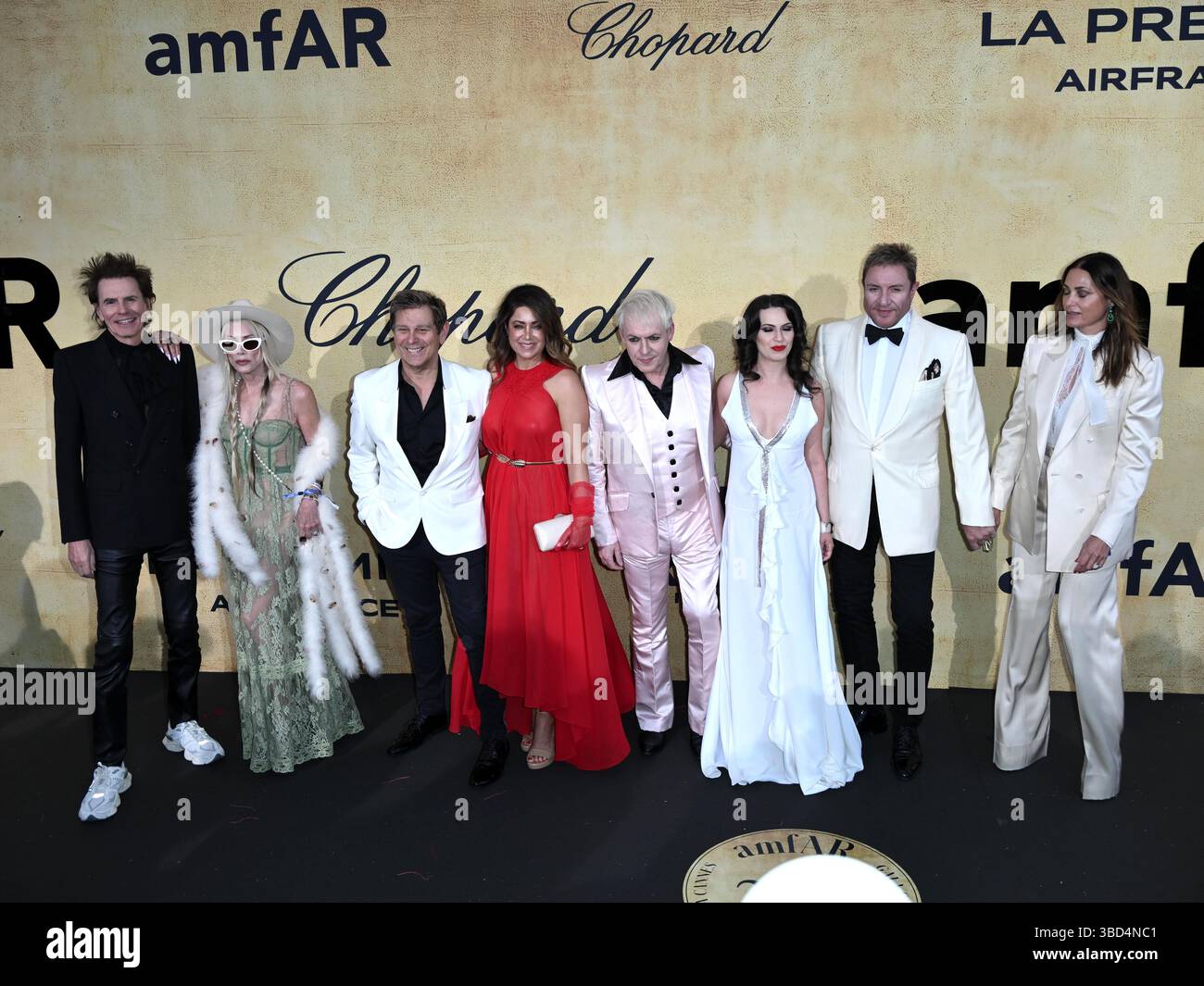 Cap d'Antibes - amfAR Gala Cannes 2025 Pictured: John Taylor, Gela Nash ...