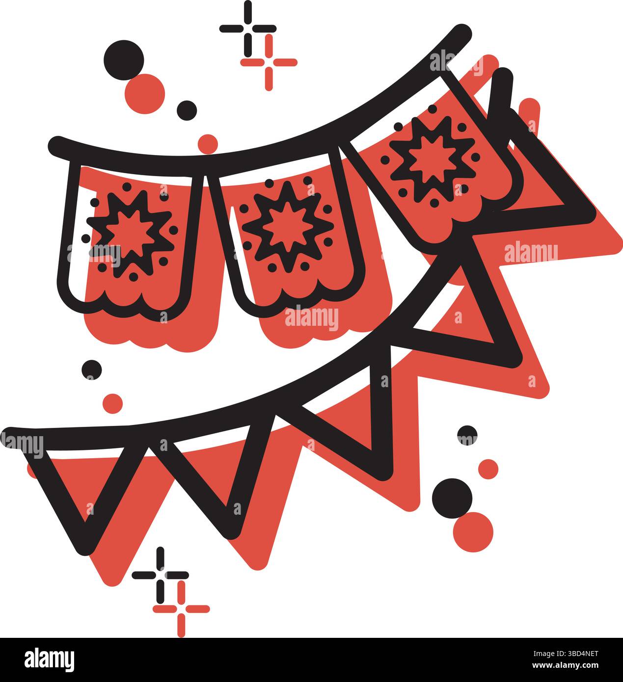 Mexican banner icon. Vector Stock Vector Image & Art - Alamy