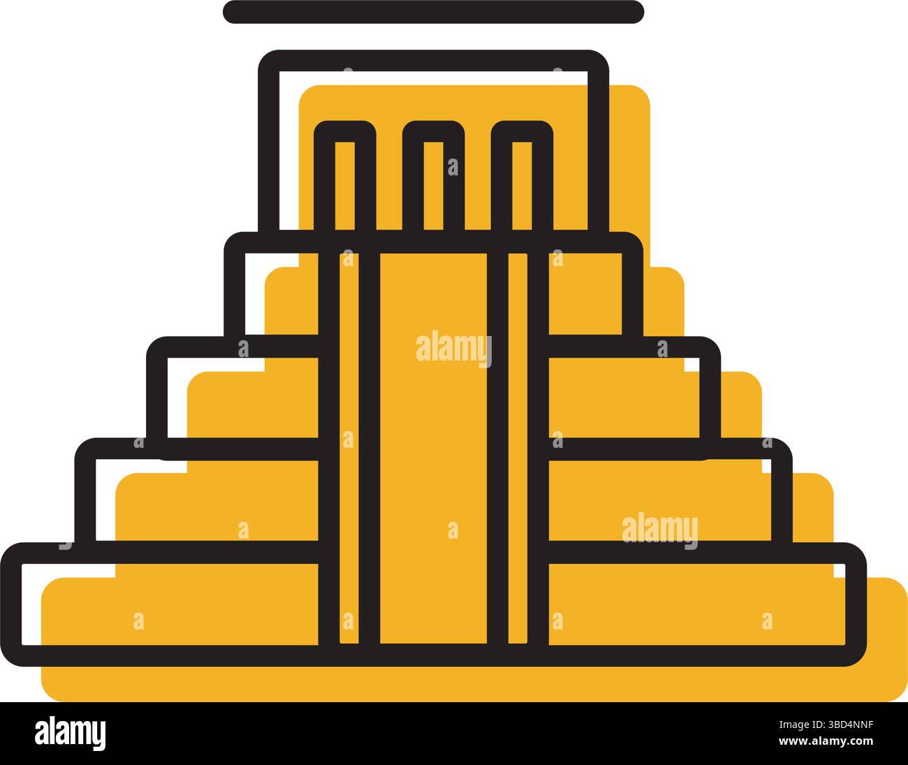 Mayan pyramid icon. Vector Stock Vector Image & Art - Alamy