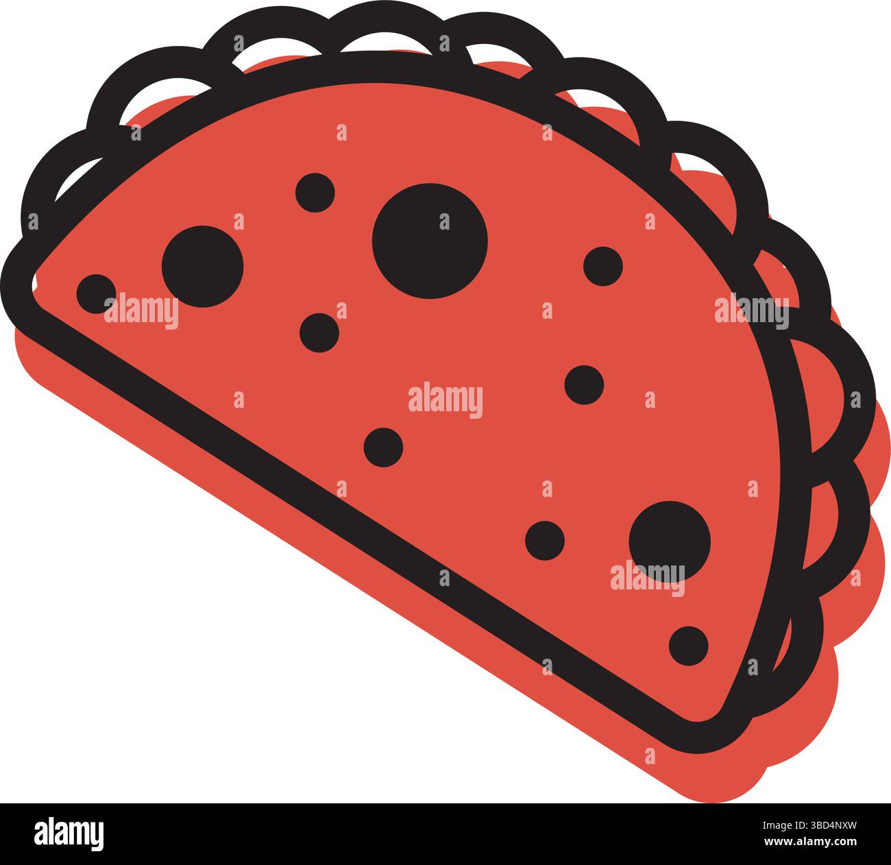 Simple taco icon. Vector Stock Vector Image & Art - Alamy