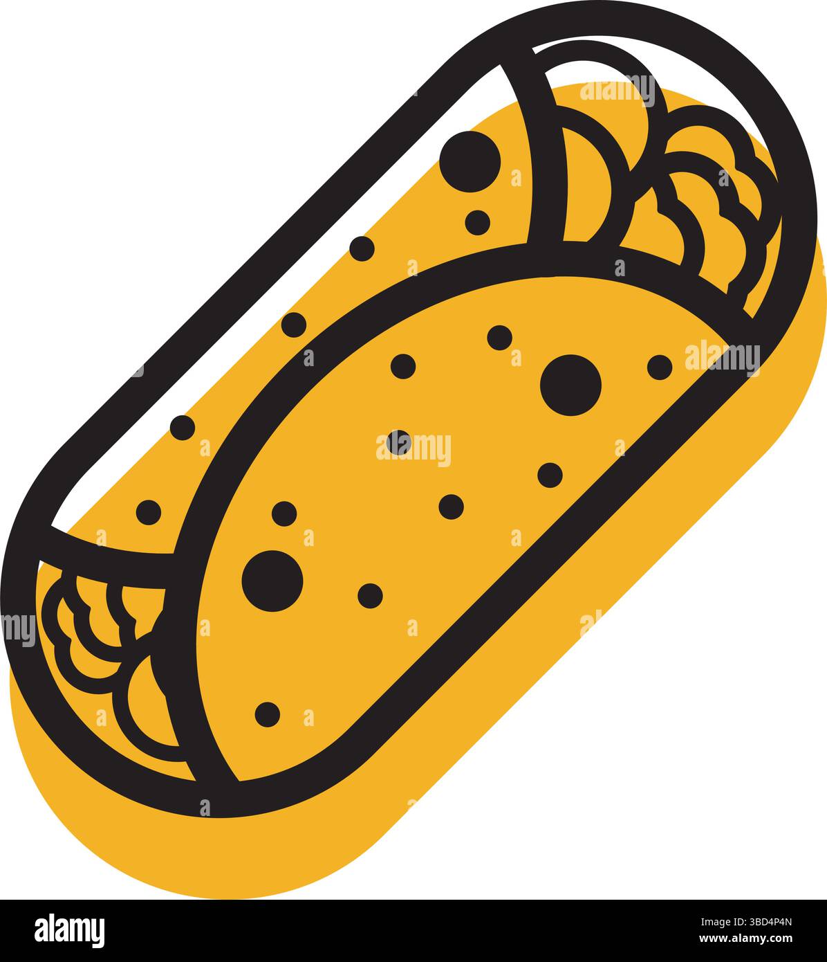 Taco icon simple line Cut Out Stock Images & Pictures - Alamy