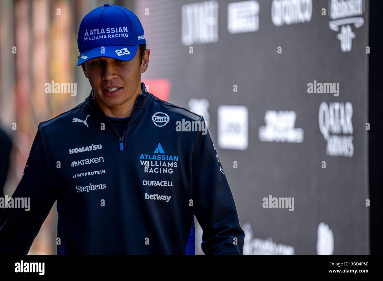 Monte Carlo, Monaco, 22 May 2025, Alex Albon, from Thailand competes ...