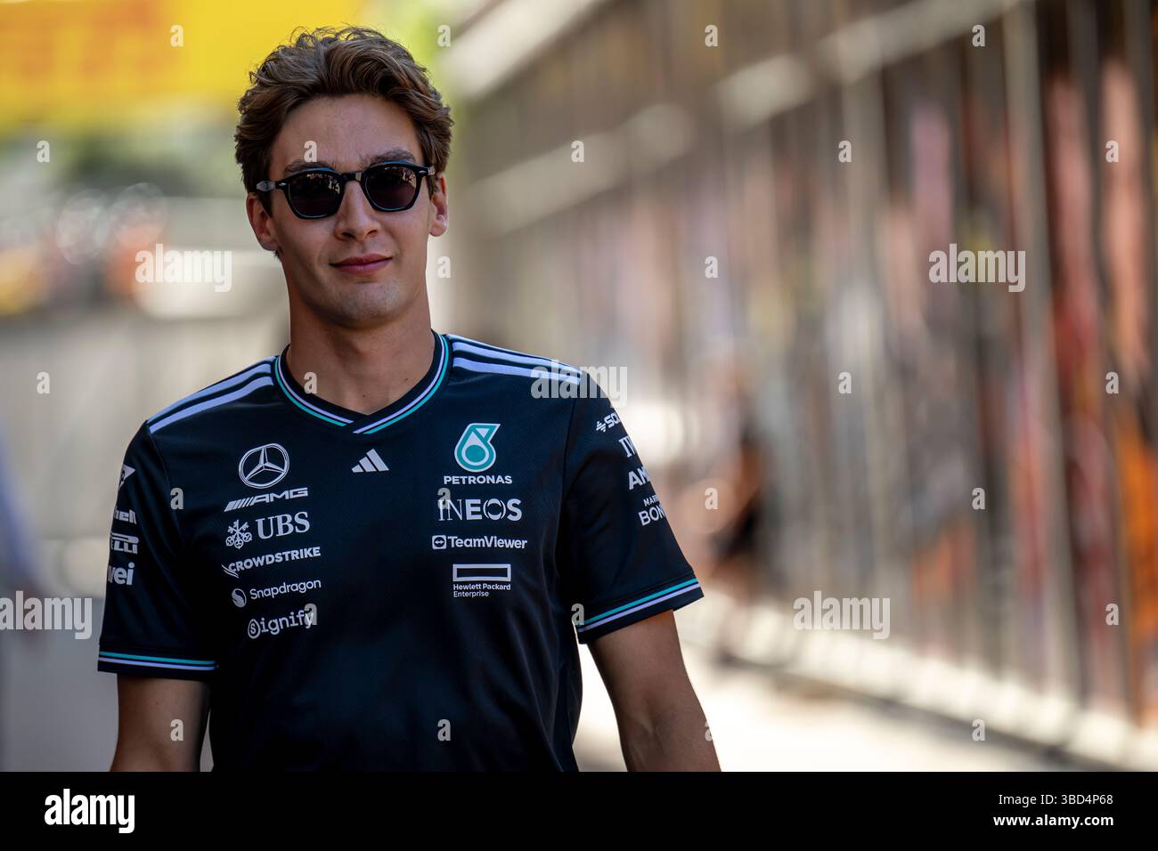 Monte Carlo, Monaco, 22 May 2025, George Russell, from United Kingdom ...