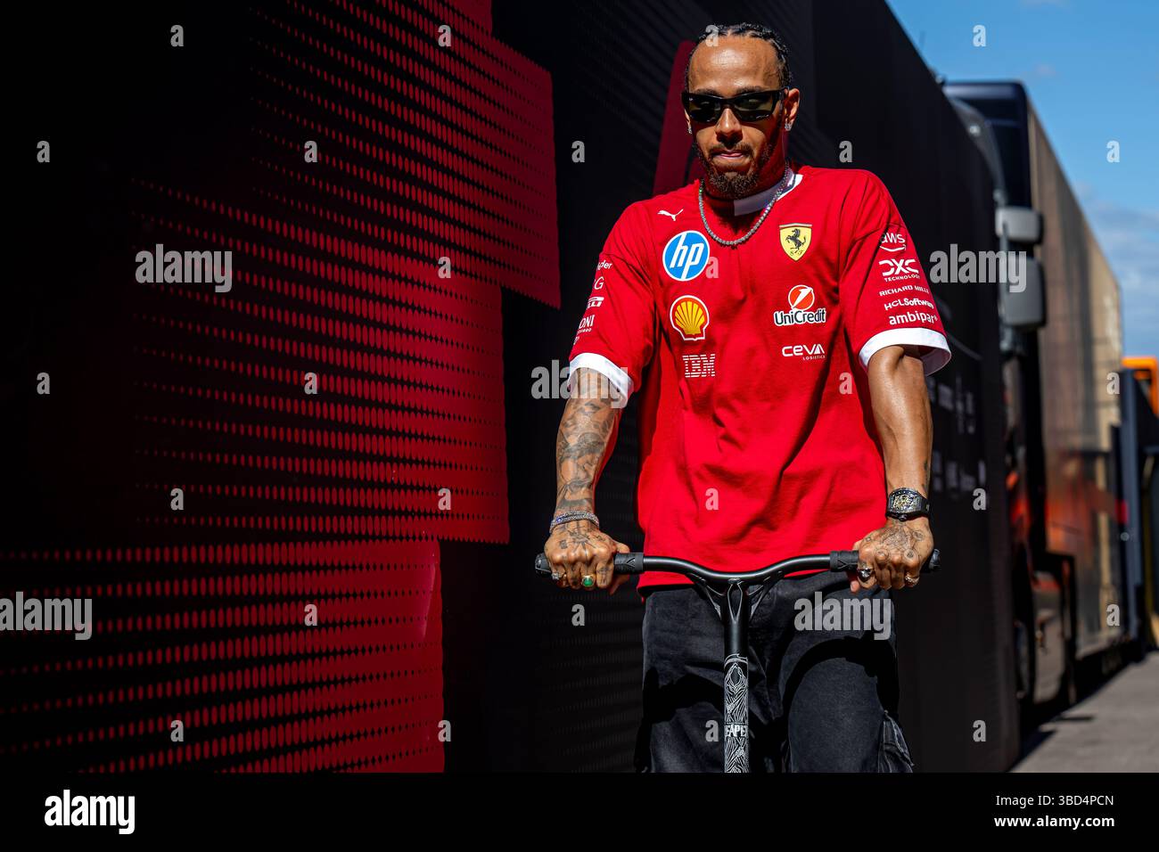 Monte Carlo, Monaco, 22 May 2025, Lewis Hamilton, from United Kingdom ...