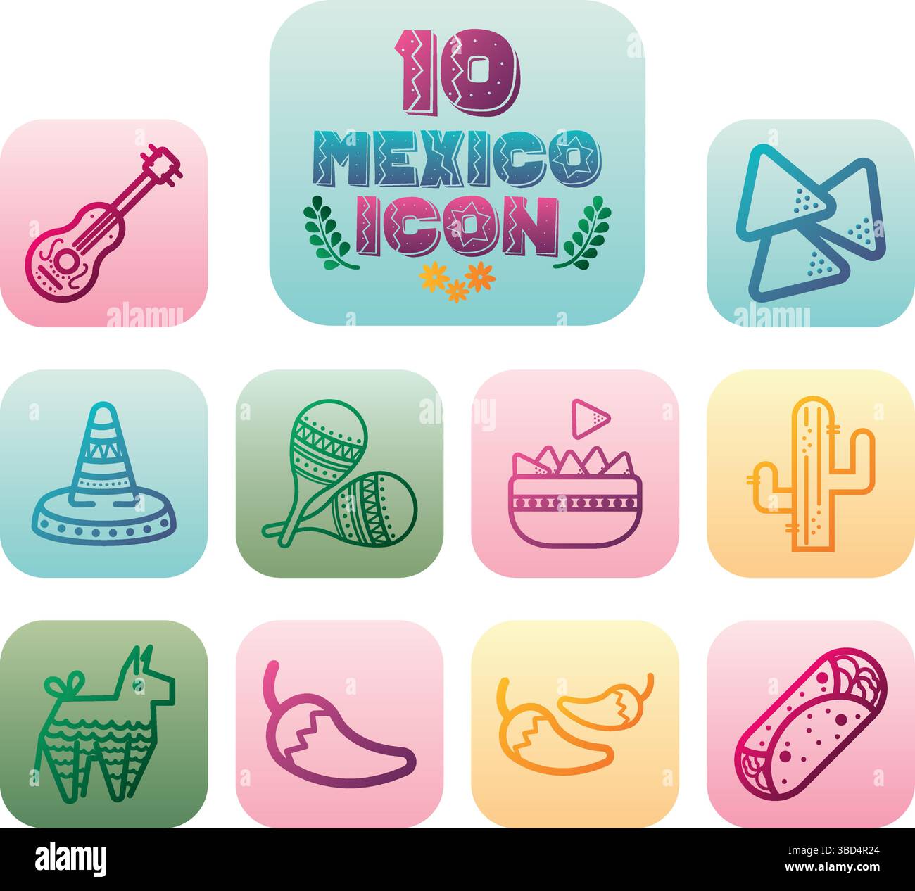 Mexico sombrero Cut Out Stock Images & Pictures - Alamy
