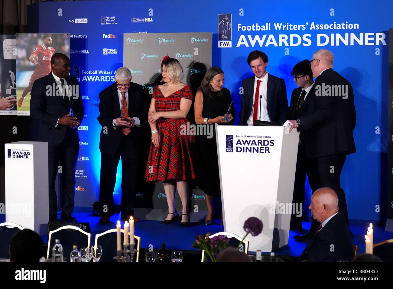 Carly Lyes, recipient of the Vikki Orvice award, Keane Handley ...