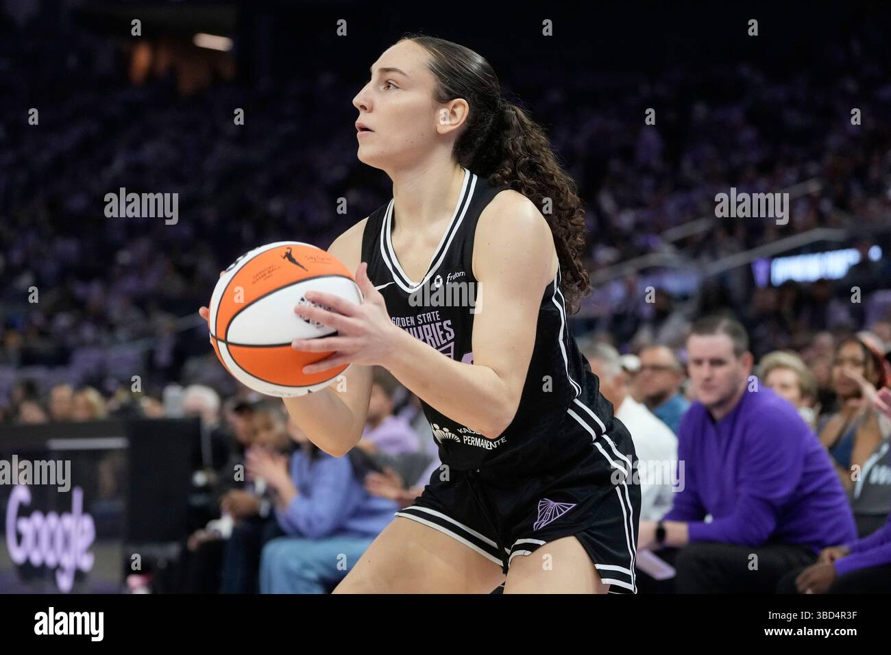 Golden State Valkyries guard Carla Leite during a WNBA basketball game against the Los Angeles ...