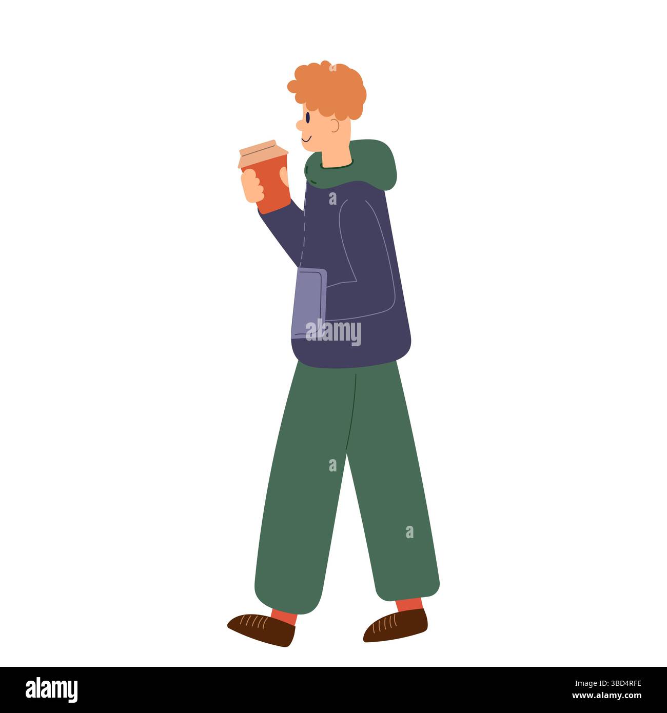 Teen coffee walking hi-res stock photography and images - Alamy