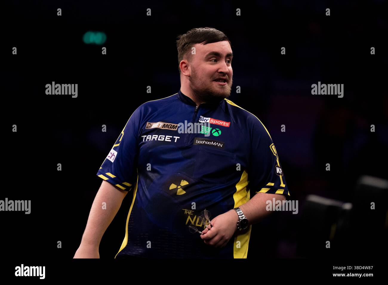 Sheffield, UK. 22nd May, 2025. Luke Littler during the BetMGM Premier ...