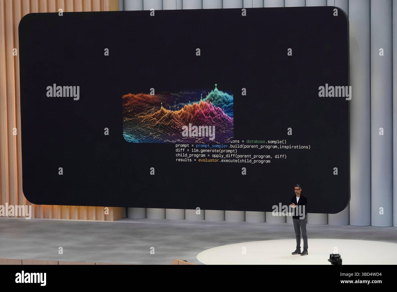 Alphabet CEO Sundar Pichai speaks at a Google I/O event in Mountain ...