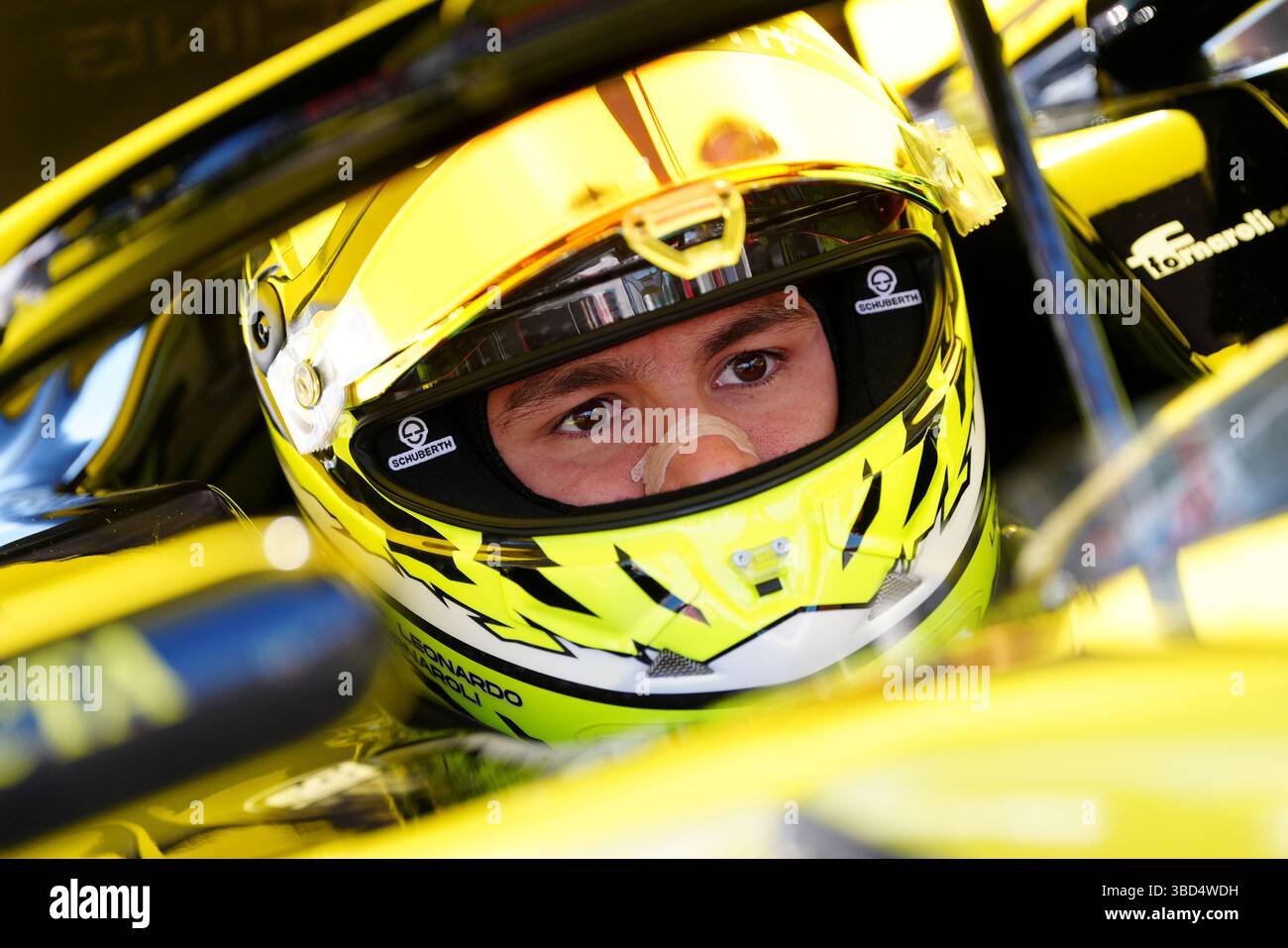 Invicta Racing driver Leonardo Fornaroli at the Autodromo ...