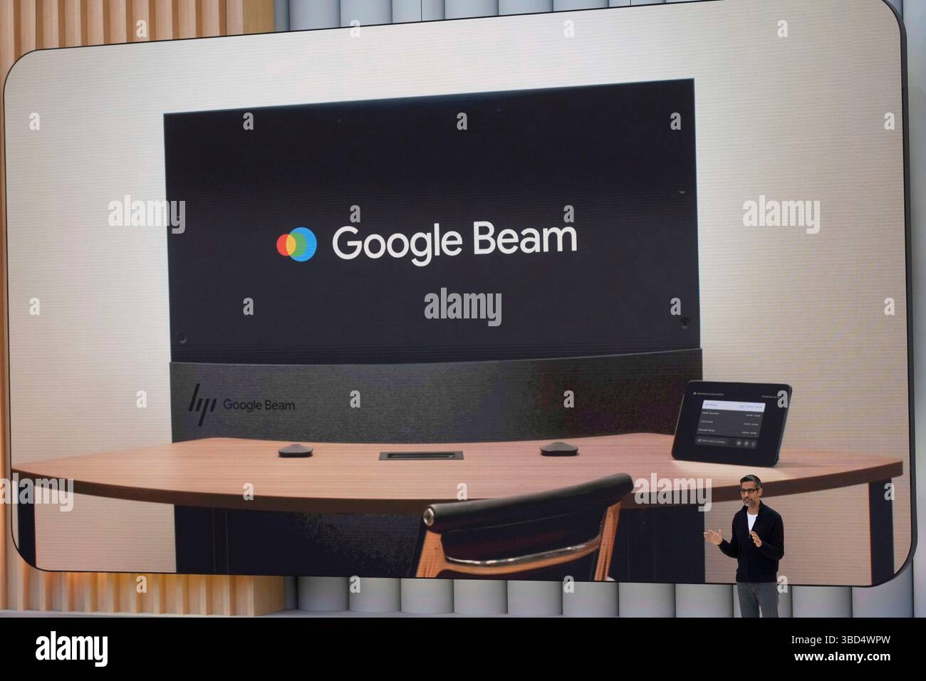Alphabet CEO Sundar Pichai speaks at a Google I/O event in Mountain ...