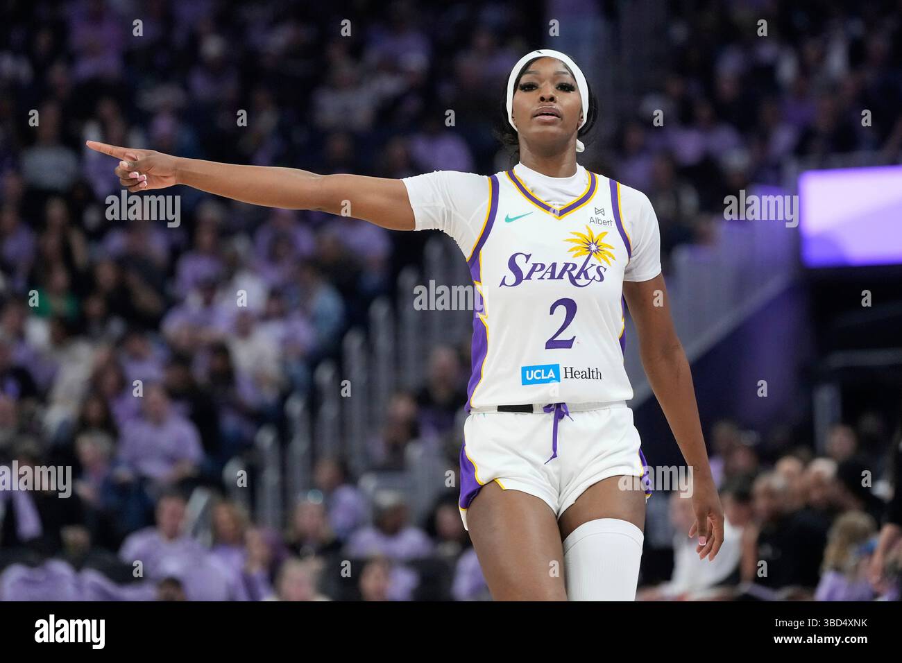 Los Angeles Sparks forward Rickea Jackson during a WNBA basketball game ...