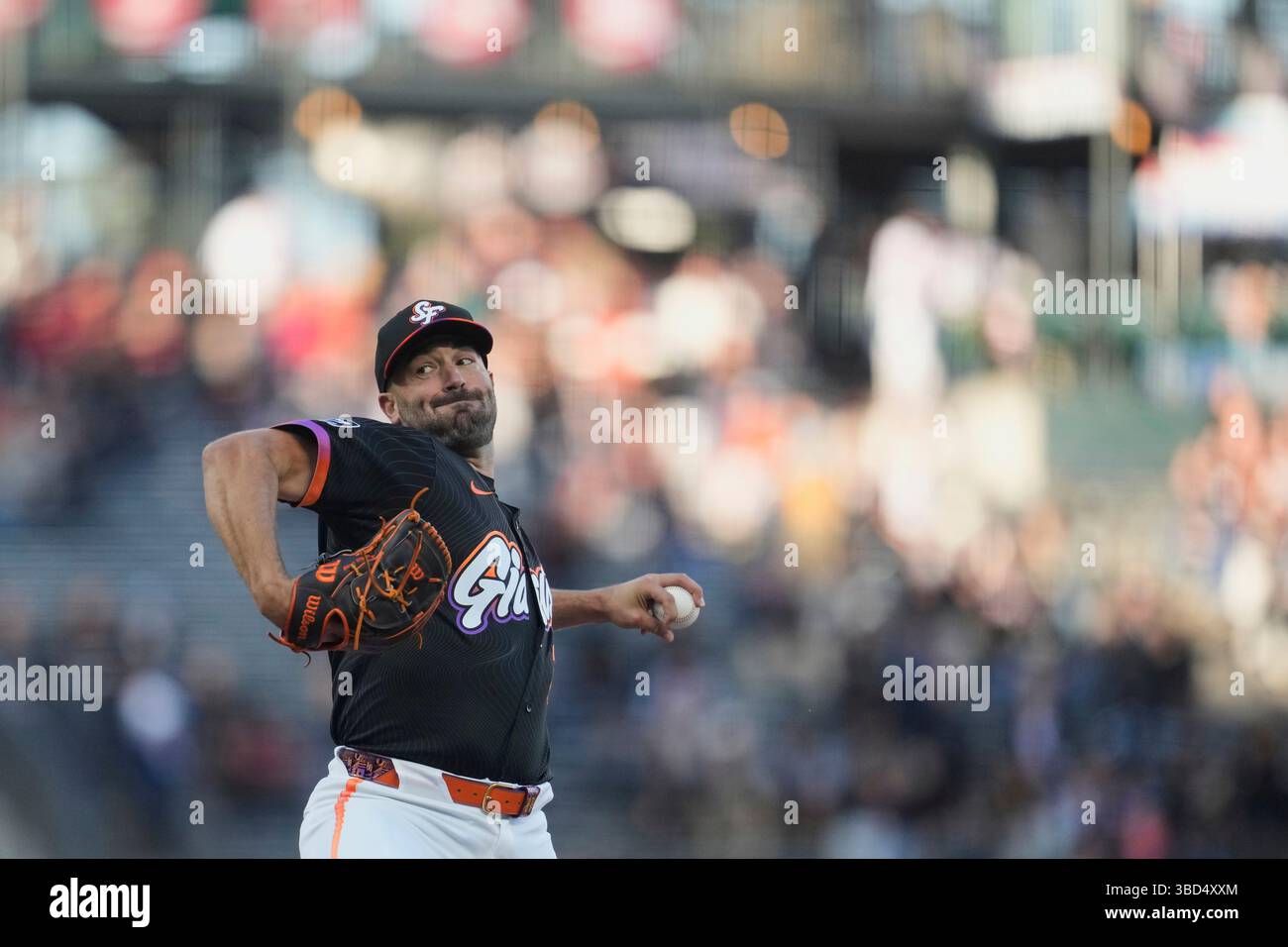 San Francisco Giants pitcher Robbie Ray during a baseball game against ...