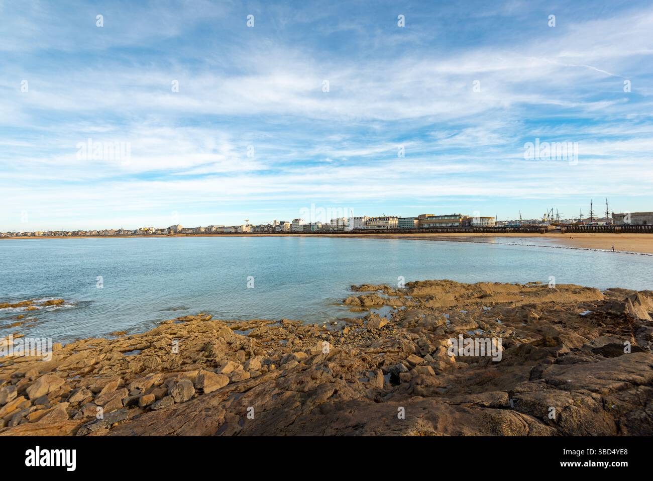 Inside Saint-Malo, the main street,. Saint-Malo, Britanny, France Stock ...