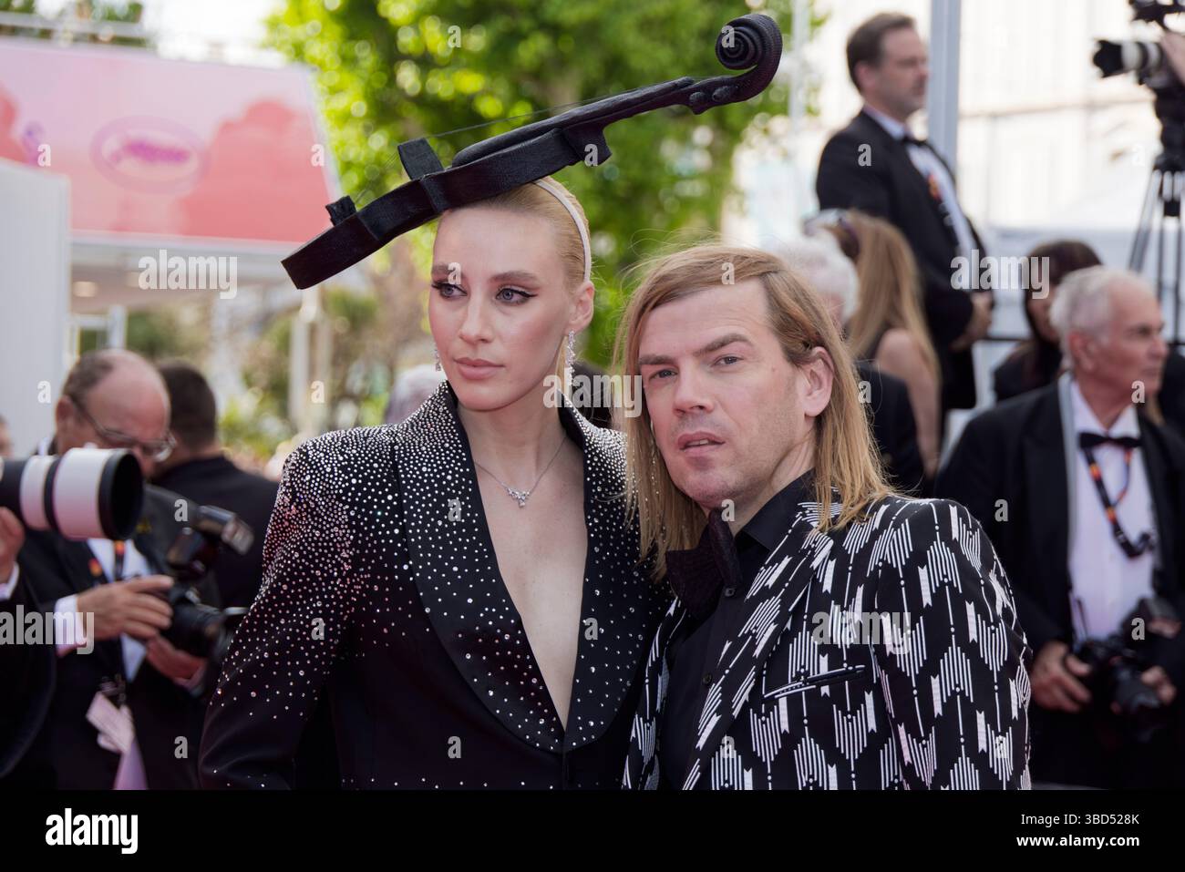 Cannes, France. 22nd May, 2025. Magda Swider and Christophe Guillarmé ...