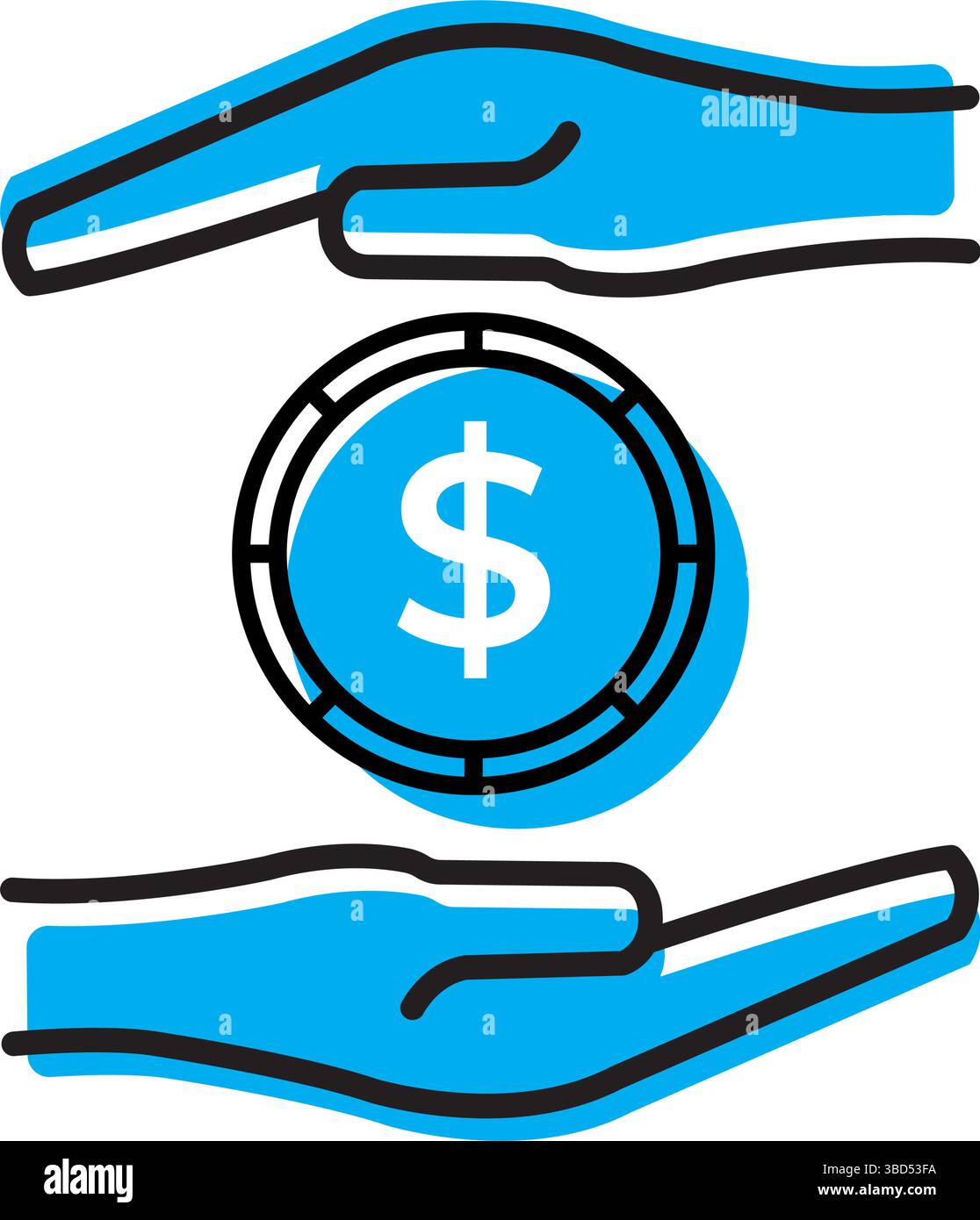 Money protection hands icon. Vector Stock Vector Image & Art - Alamy