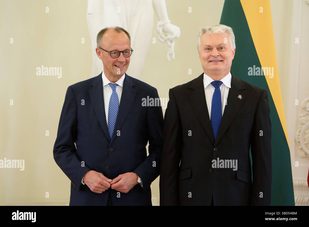 Vilnius, Lithuania. 22nd May, 2025. Lithuanian President Gitanas ...