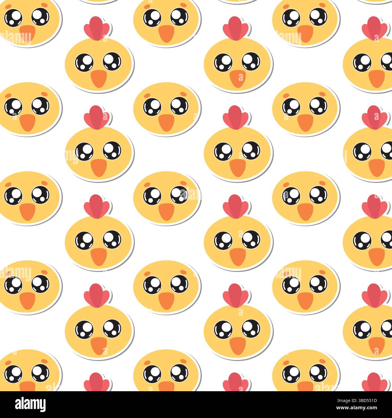 Chick face pattern design. Vector Stock Vector Image & Art - Alamy