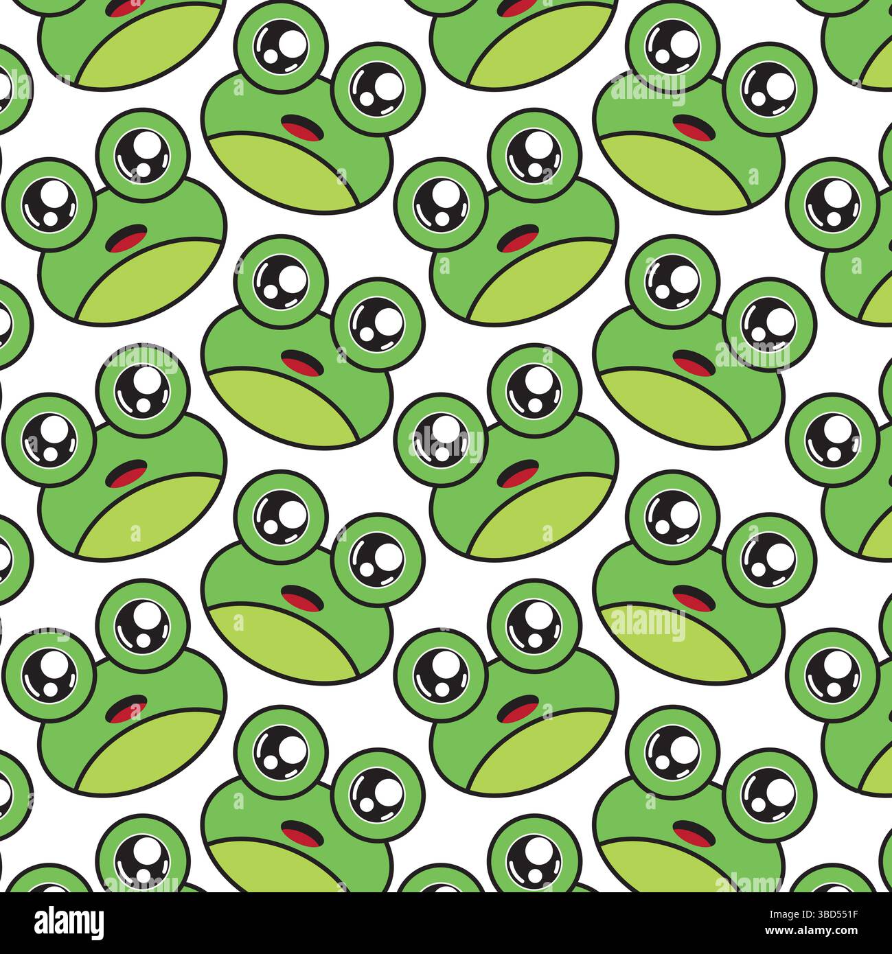 Green frog face layout. Vector Stock Vector Image & Art - Alamy