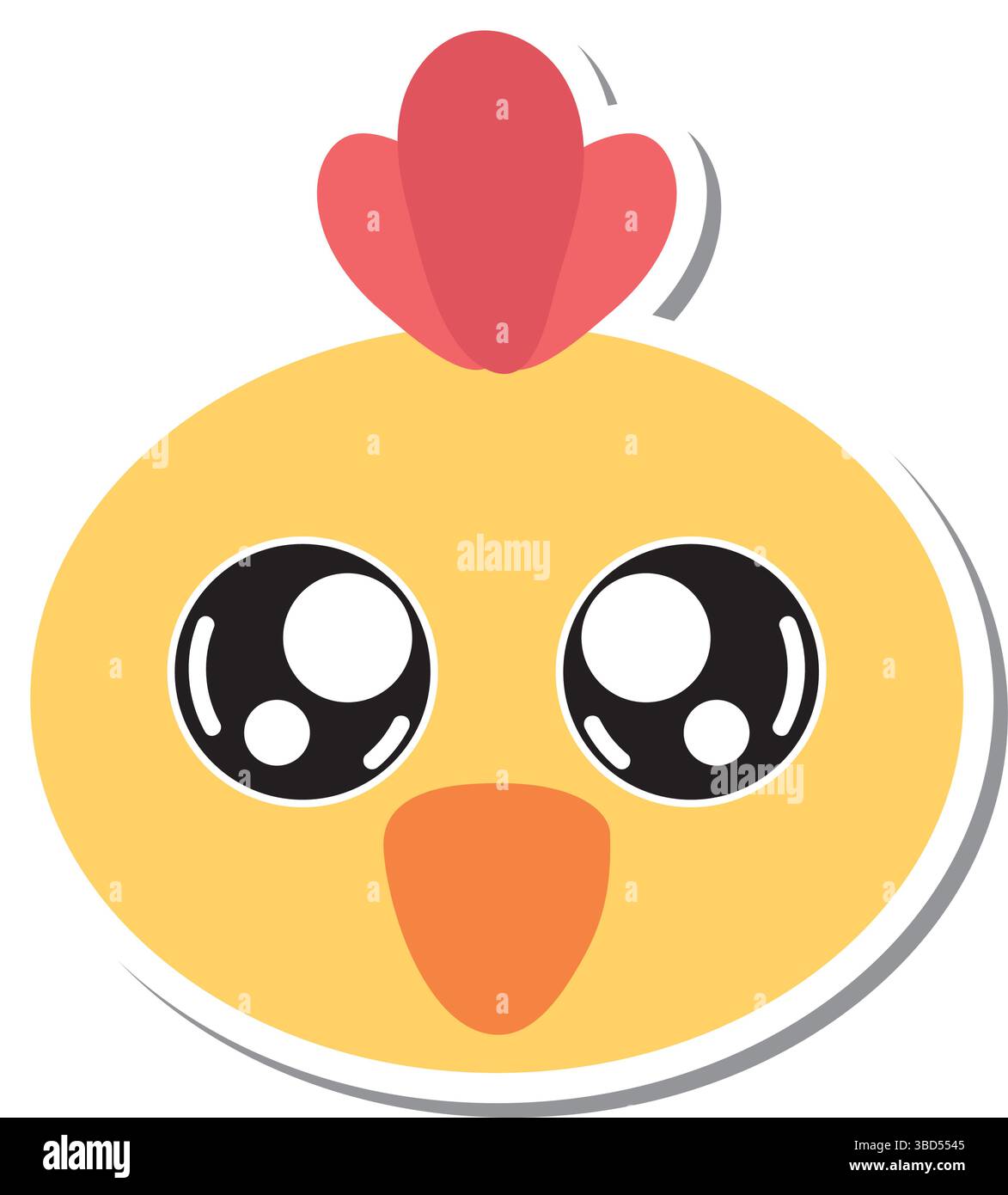 Chick cartoon head. Vector Stock Vector Image & Art - Alamy