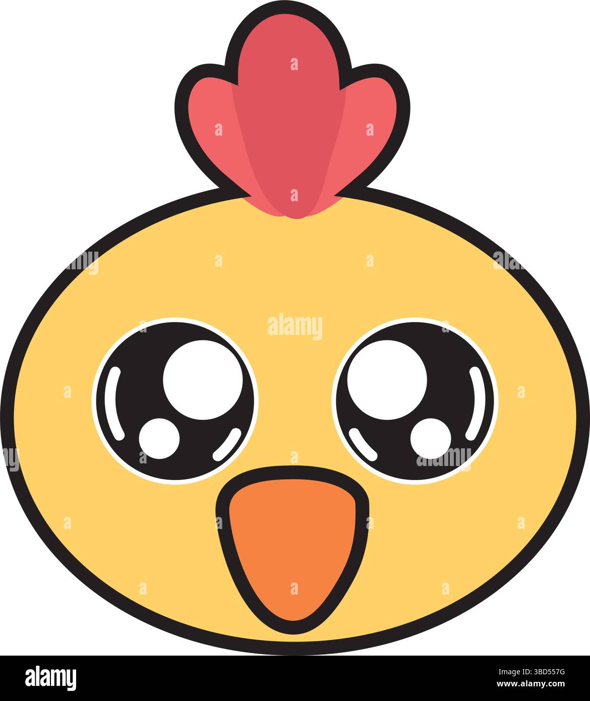 Chick cartoon head. Vector Stock Vector Image & Art - Alamy