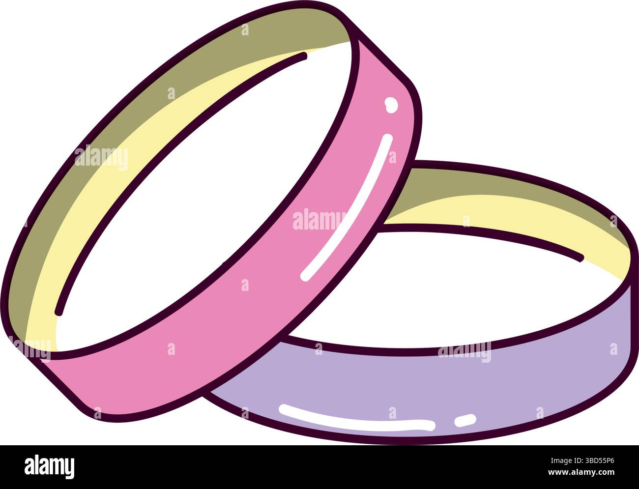 Two wedding bands icon. Vector illustration Stock Vector Image & Art ...