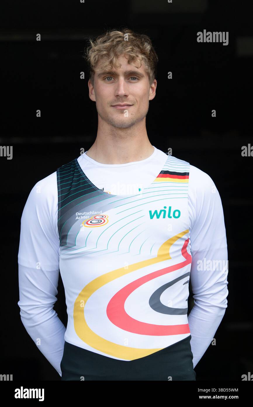 Simon SCHUBERT, rower, stroke, coxless pair, portrait, cropped single image, single motif ...