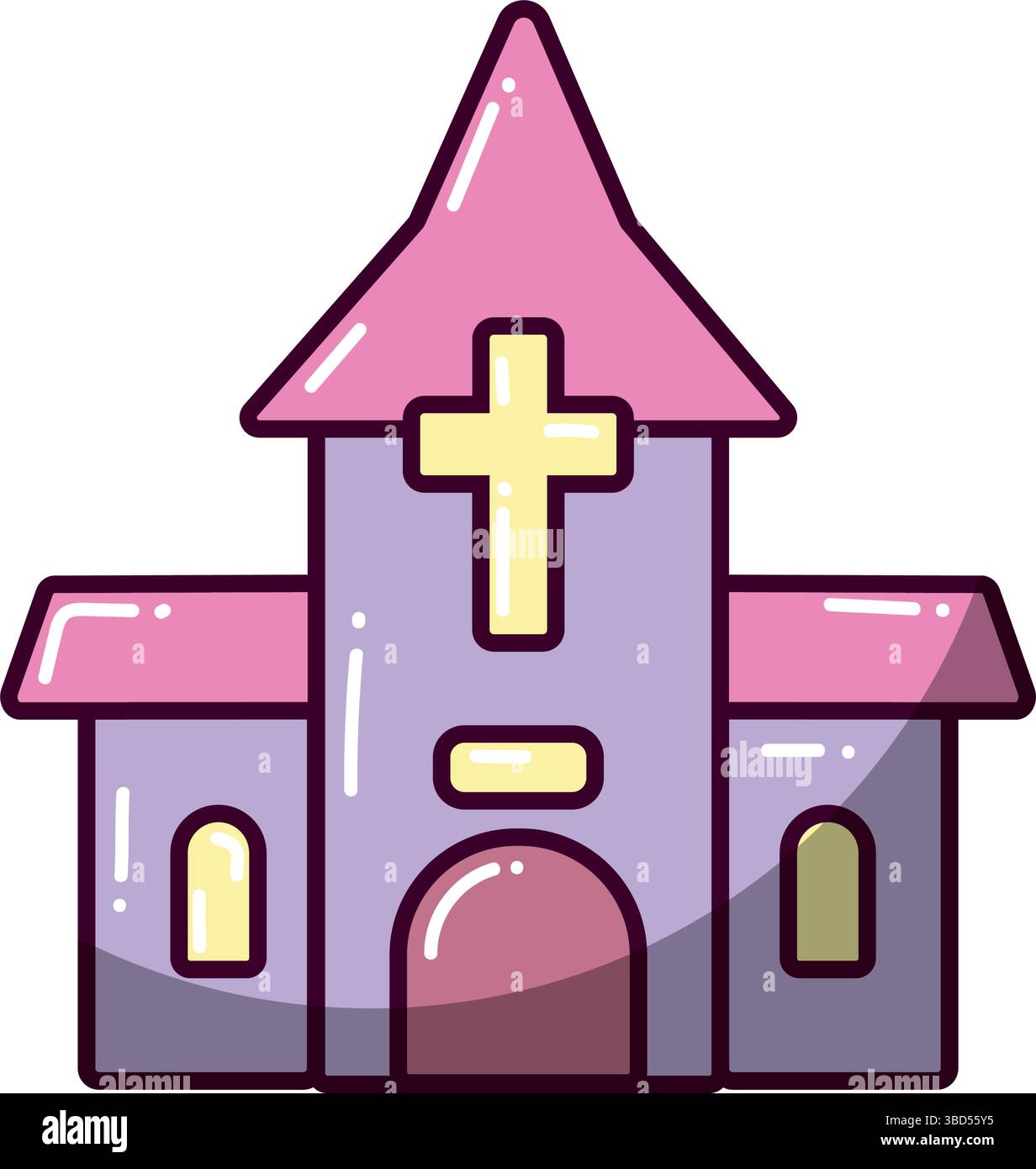 Wedding church building. Vector Stock Vector Image & Art - Alamy