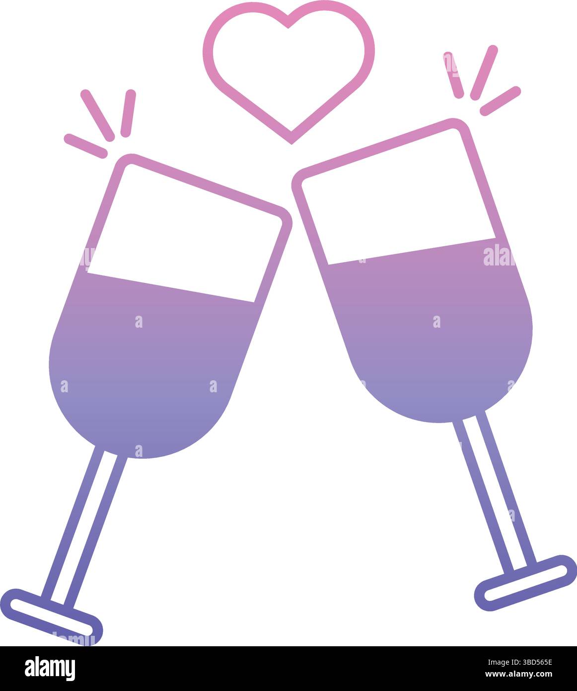 Clinking wine glasses. Vector Stock Vector Image & Art - Alamy