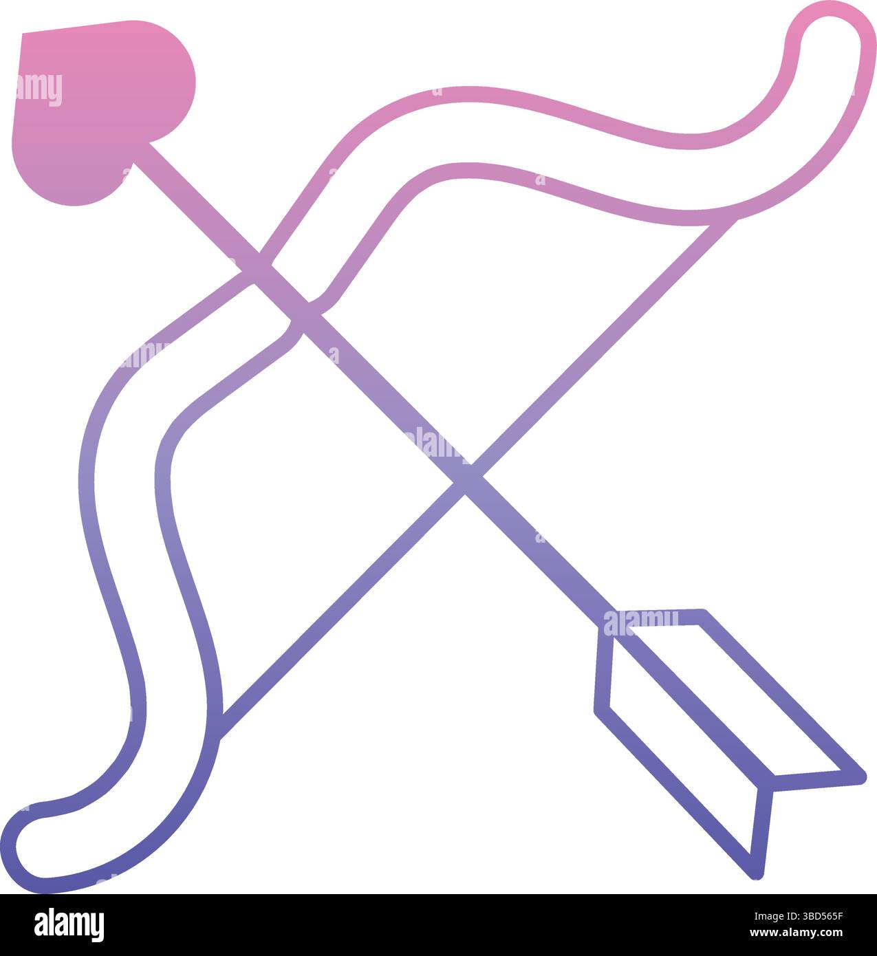 Cupid bow and arrow. Vector Stock Vector Image & Art - Alamy