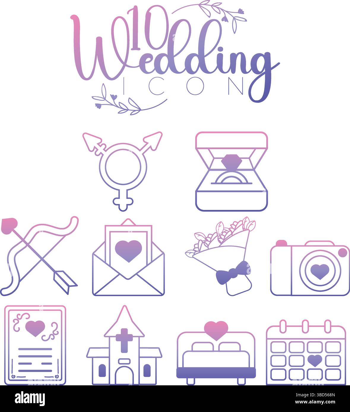 Love symbols collection. Vector Stock Vector Image & Art - Alamy