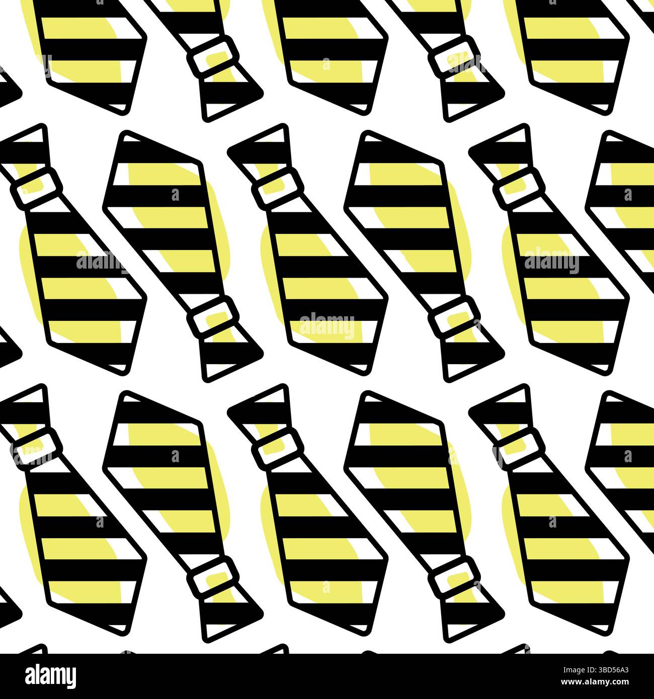 Cartoon pattern tie Stock Vector Images - Alamy