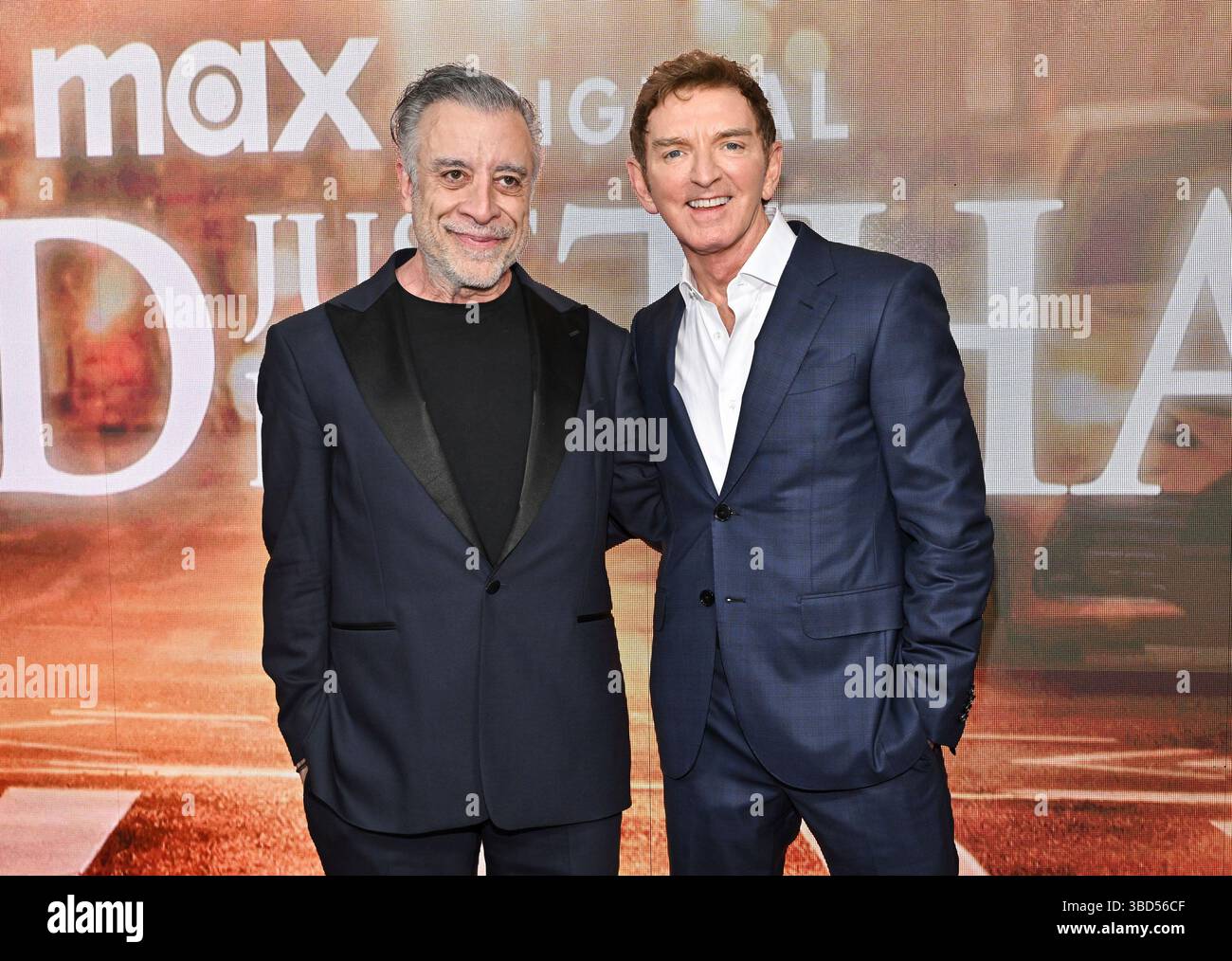 John Melfi, left, and Michael Patrick King attend the premiere of "And ...