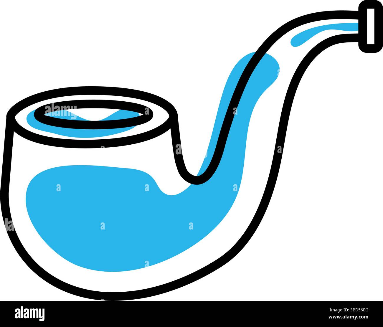 Blue smoking pipe. Vector Stock Vector Image & Art - Alamy