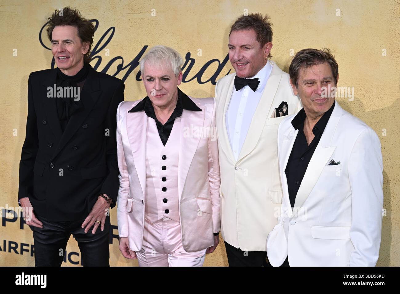 Cannes, France. May 22nd, 2025. Roger Taylor, John Taylor, Nick Rhodes ...