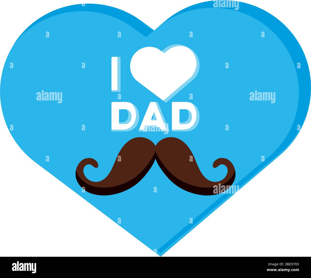 I love dad heart. Vector Stock Vector Image & Art - Alamy