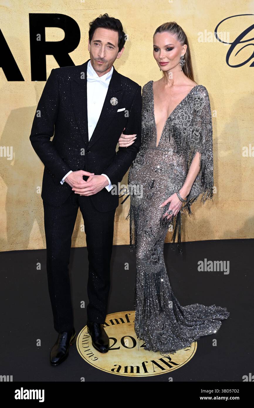 Cannes, France. May 22nd, 2025. Adrien Brody and Georgina Chapman ...
