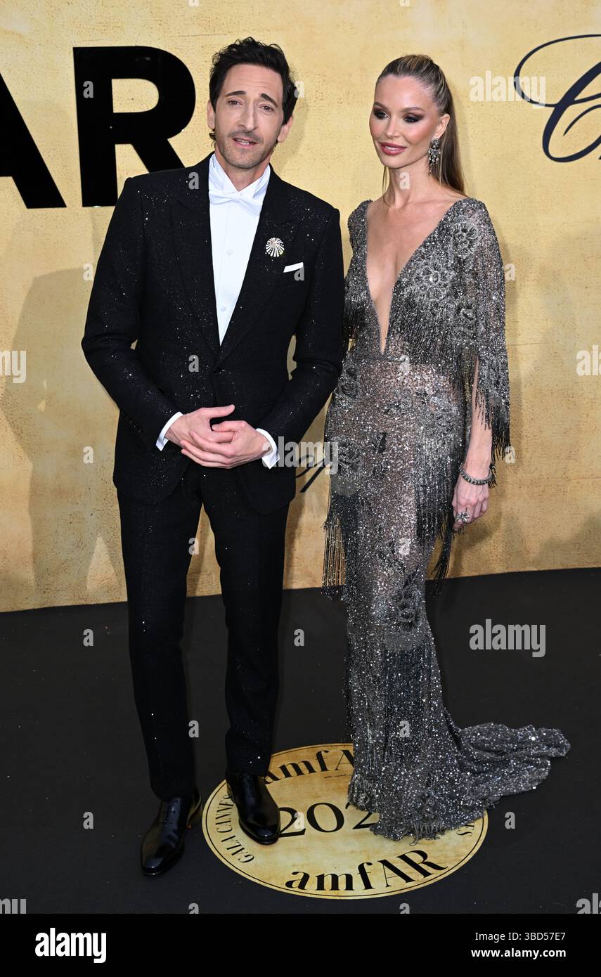 Cannes, France. May 22nd, 2025. Adrien Brody and Georgina Chapman ...