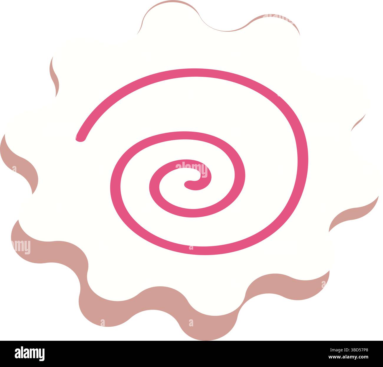 Narutomaki fish cake spiral. Vector illustration Stock Vector Image ...