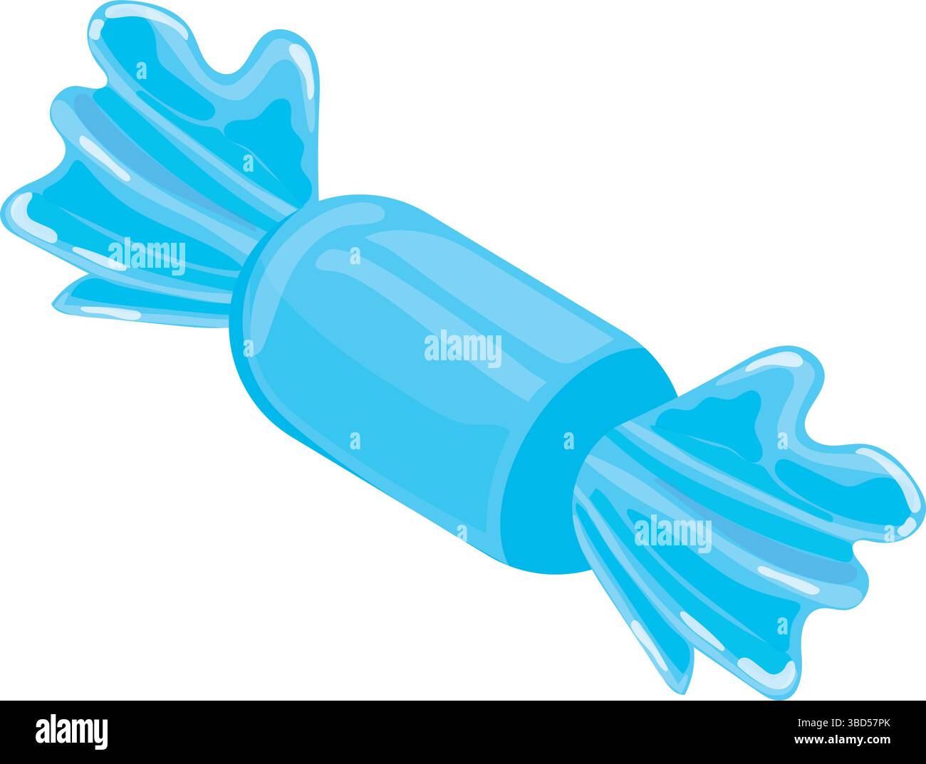 Blue wrapped candy illustration. Vector Stock Vector Image & Art - Alamy