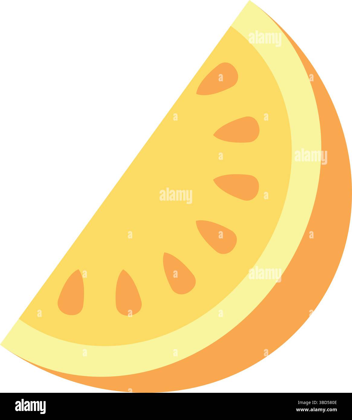 Orange fruit wedge slice. Vector Stock Vector Image & Art - Alamy